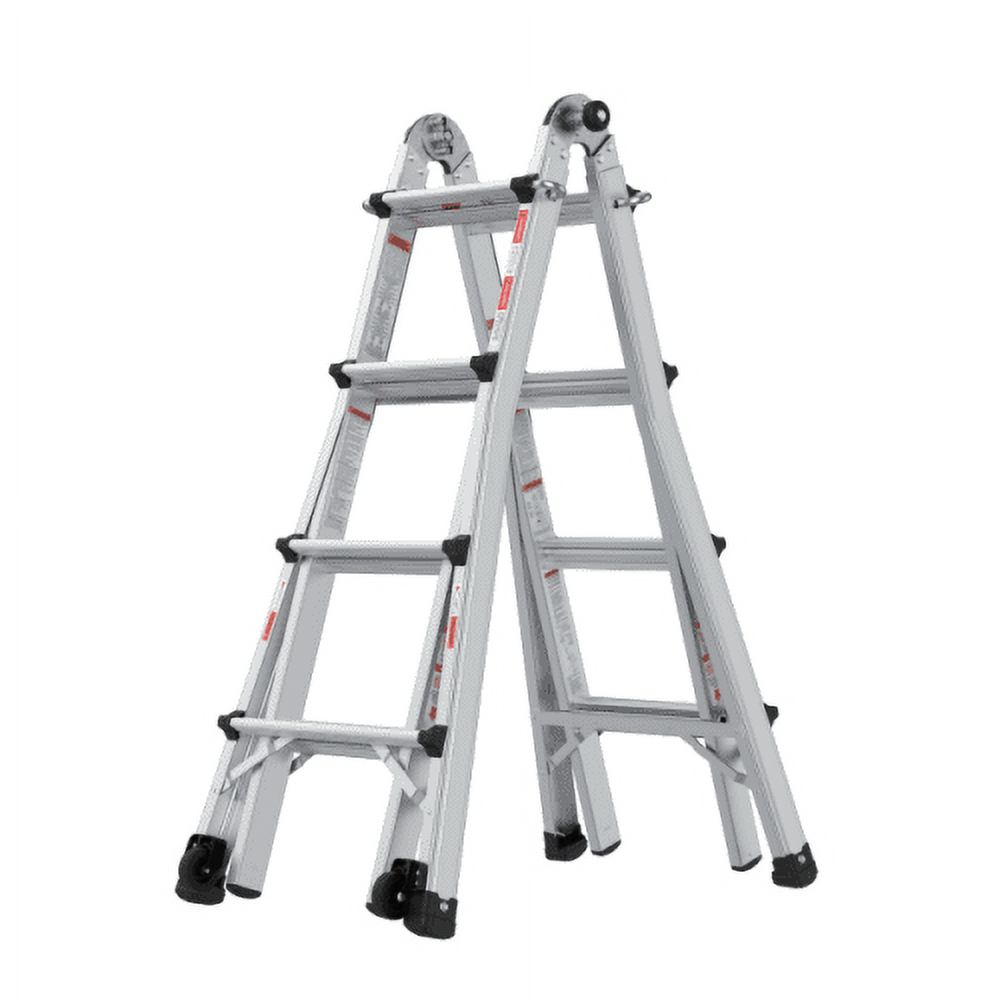 Little Giant Model 22 Aluminum Multi-Use Ladder, Type 1A - 300 lbs ...