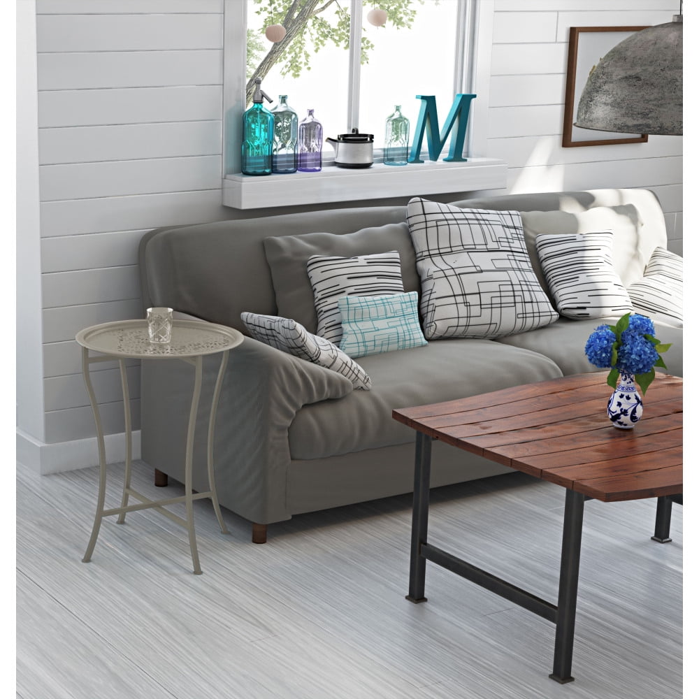 Zateety Foldable Side Table, Removable Tabletop, Laser Cut Design ...