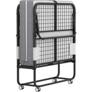 Serta 39-inch Twin Size Folding Rollaway Bed with Innerspring Mattress ...