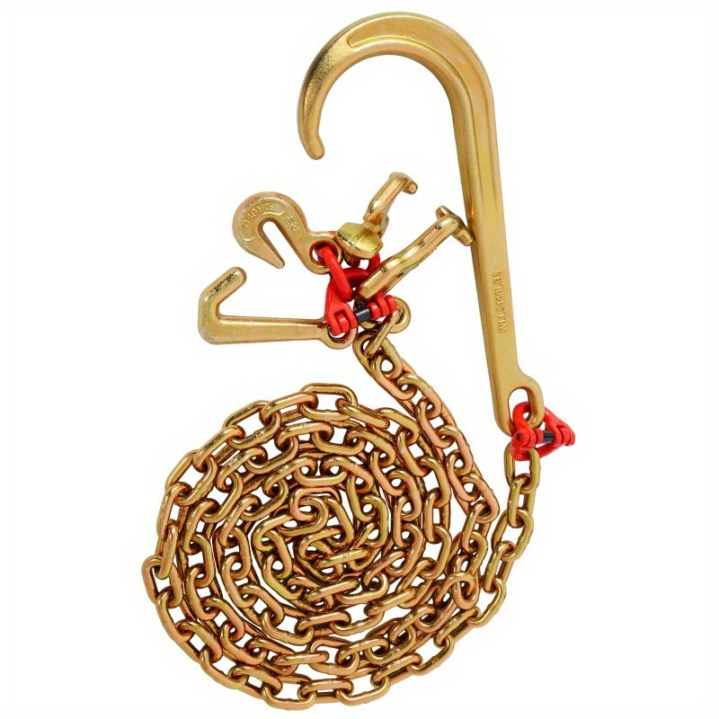 Zateety Hook Chain, 5/16 in x 10 ft Bridle Tow Chain, G80 Bridle ...
