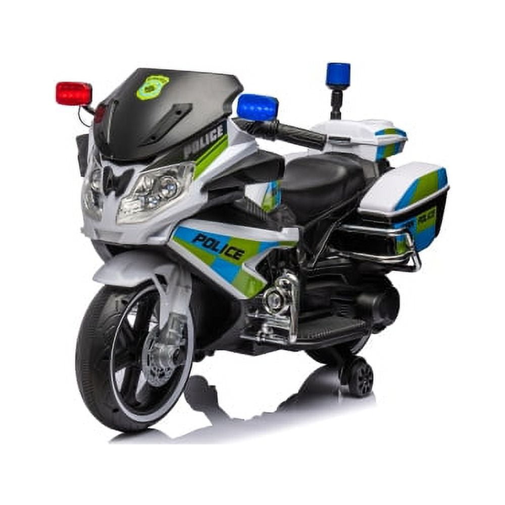 Zateety Kids Ride on Police Motorcycle,12V Electric Motorcycle for ...