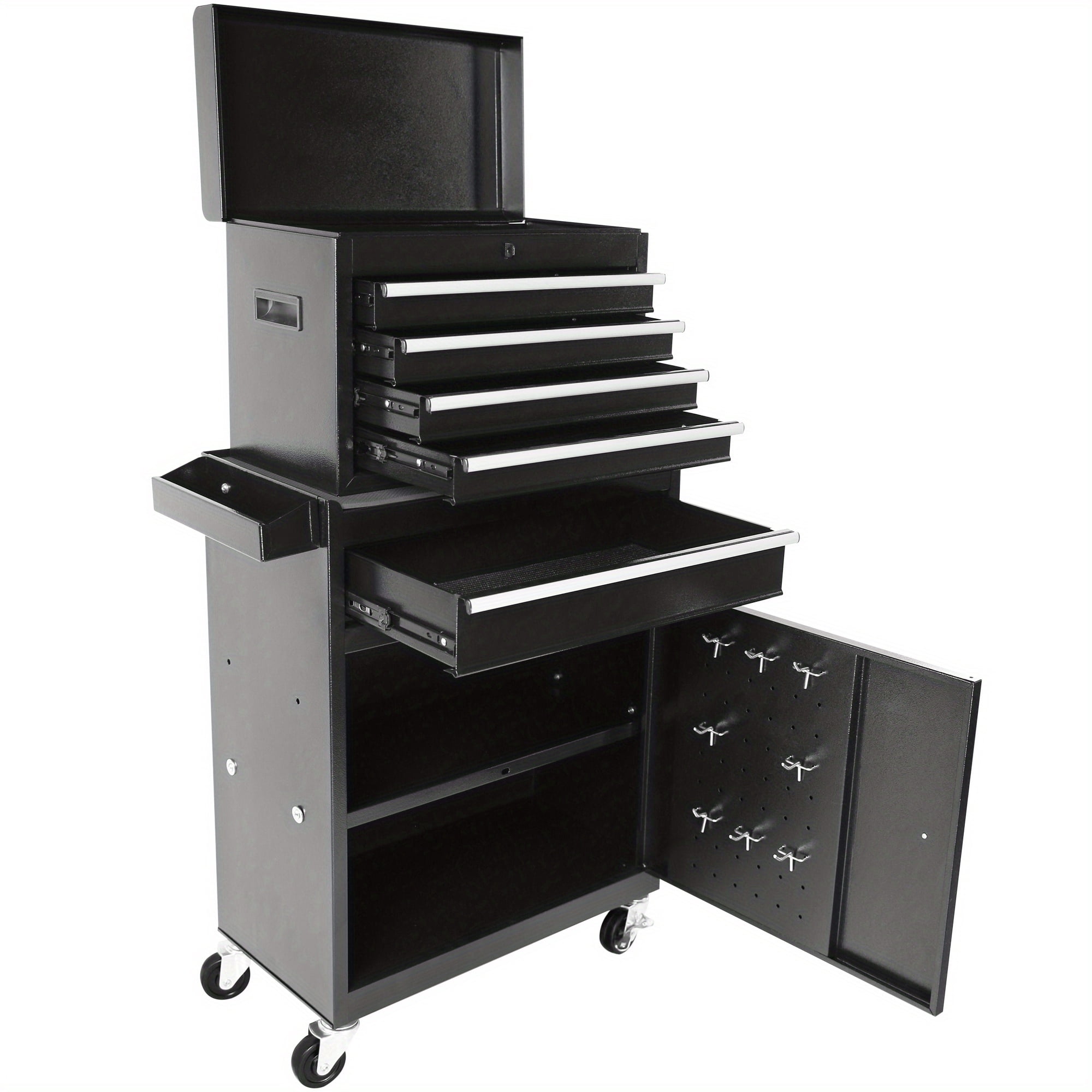 Zateety Rolling Garage Workshop Organizer Detachable 5 Drawer Tool ...