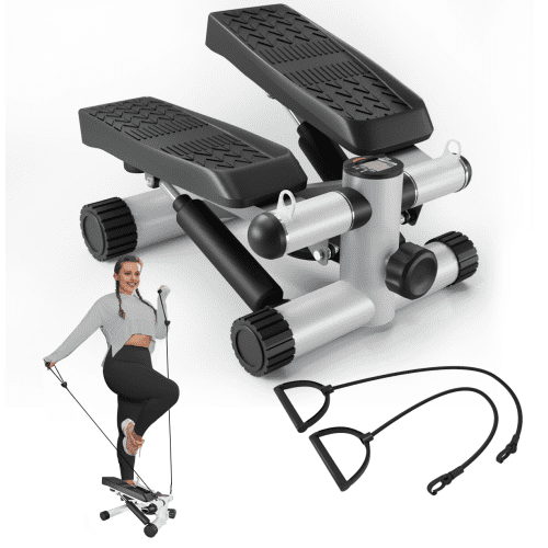 Zateety Steppers for Exercise, Stair Stepper with Resistance Bands ...