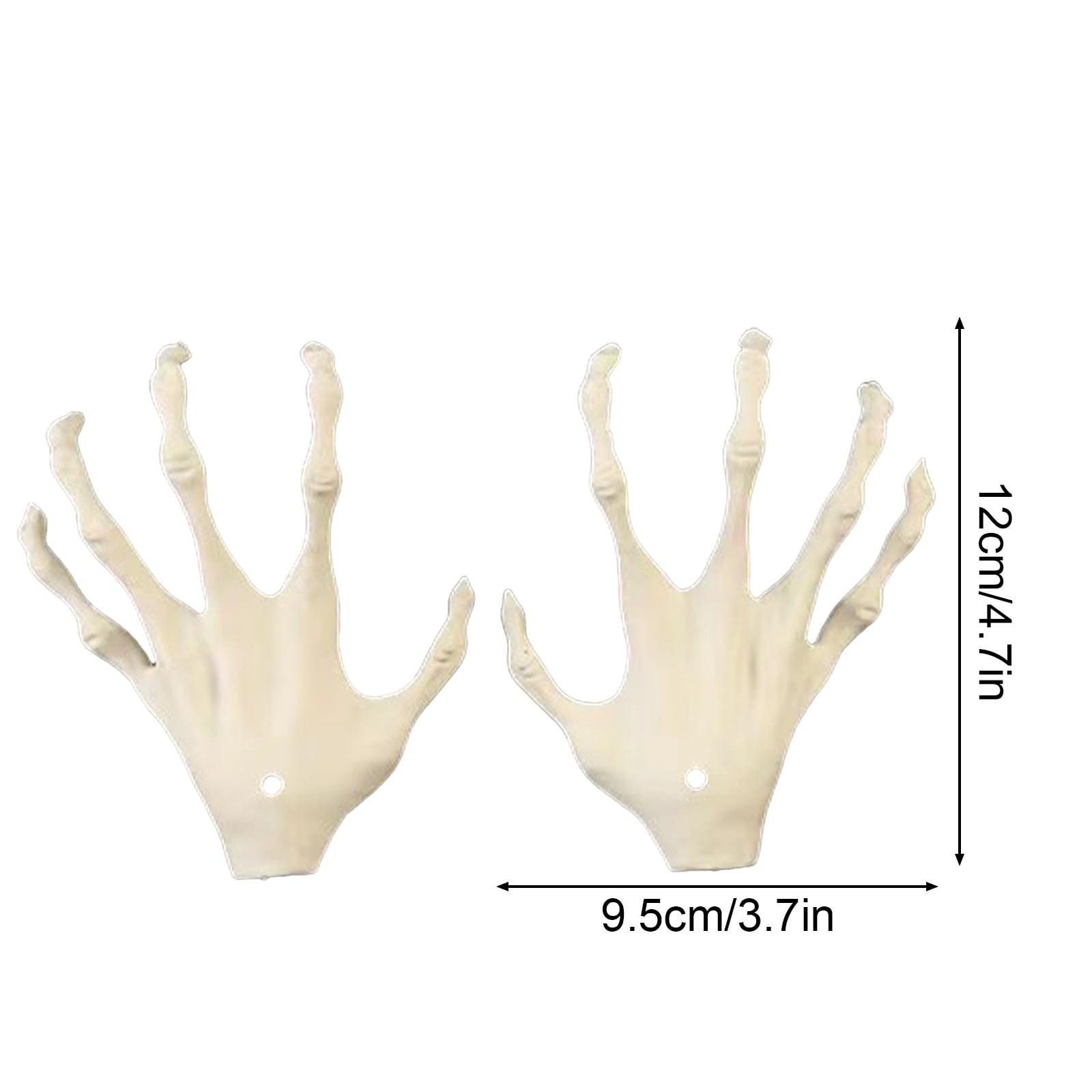 Zatoumnr 1 Pair Halloween Skeleton Hands Plastic Hand, Skull Claw ...