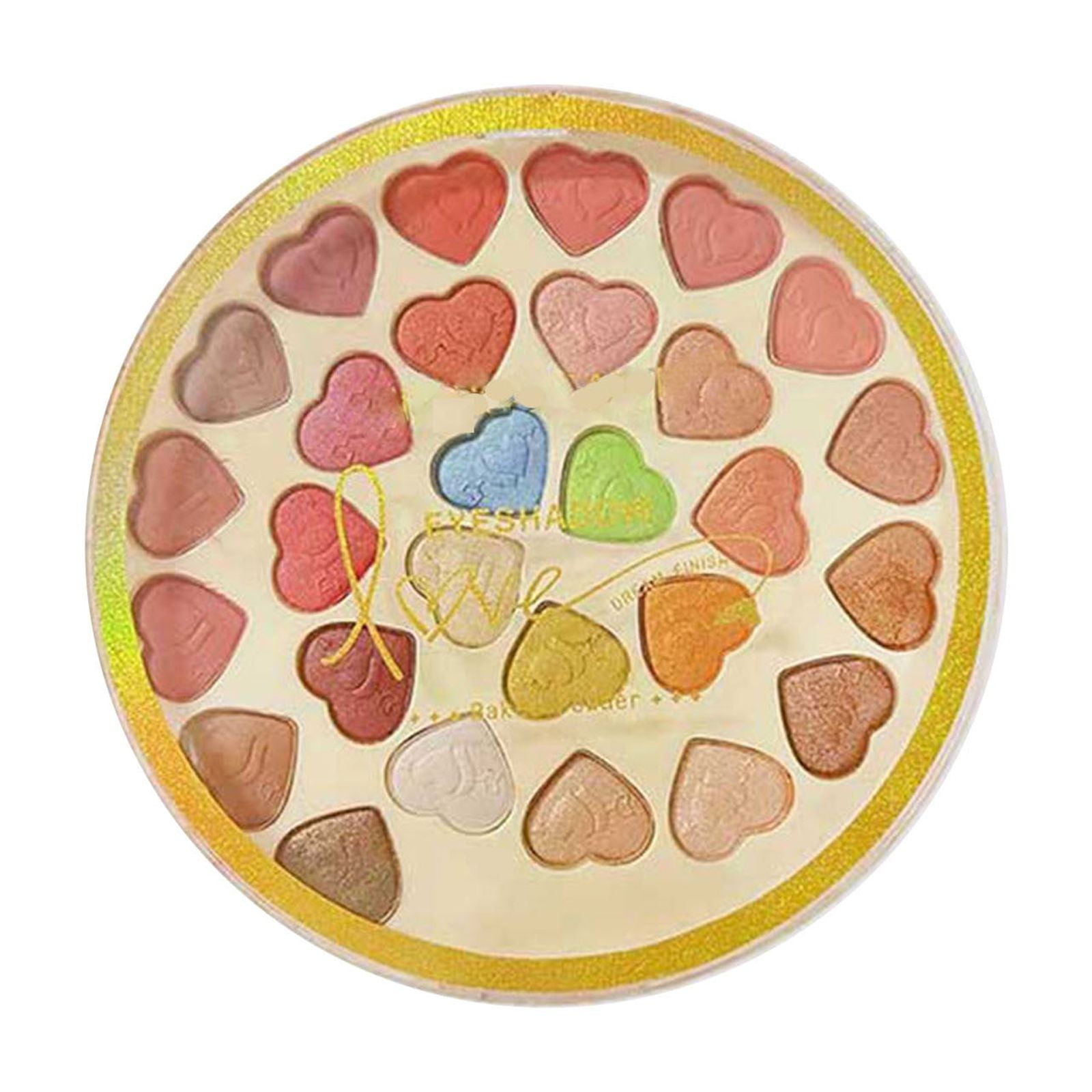 Zatoumnr 28 Color Beauty Eye Shadow Inspired Matte Heart-shaped Palette ...