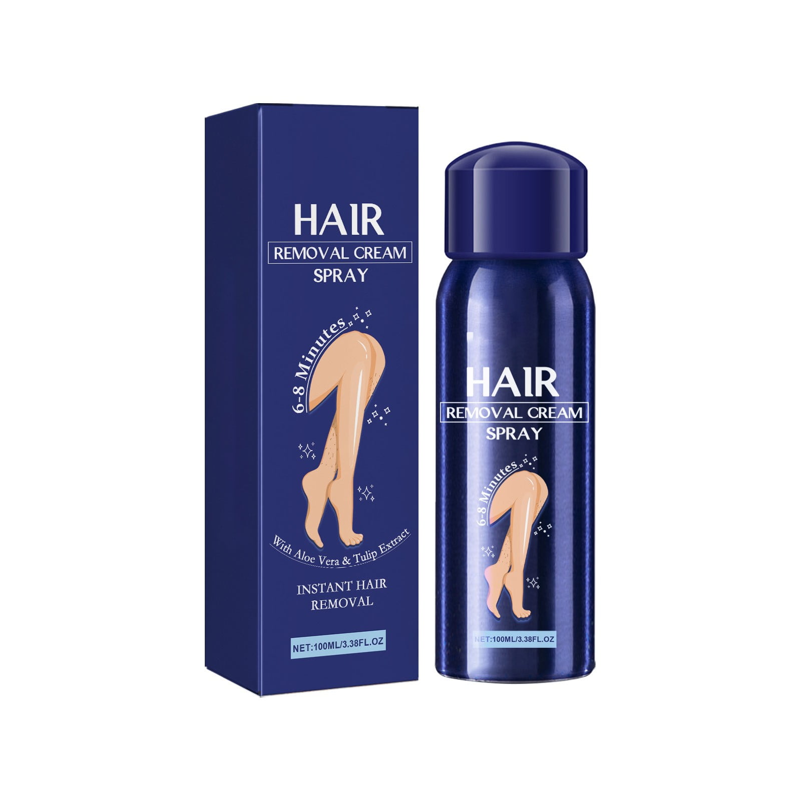 Zatoumnr 3.33 fl oz Depilatory Cream Spray for Women, Body Hair Removal ...
