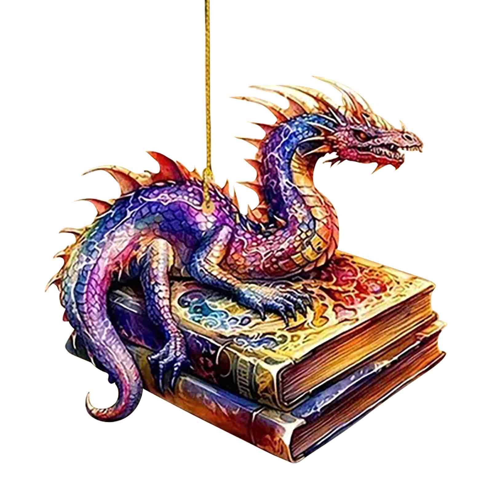 Zatoumnr Acrylic Flying Dragon Car Rearview Mirror Decoration ...