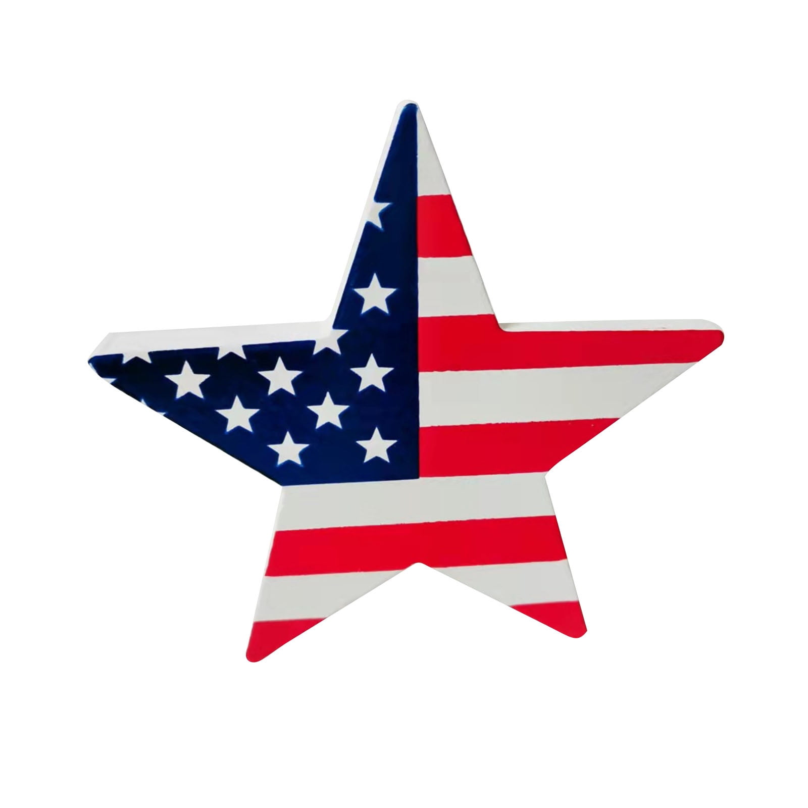 Zatoumnr American Independence Day Ornament Wooden Crafts Independence ...