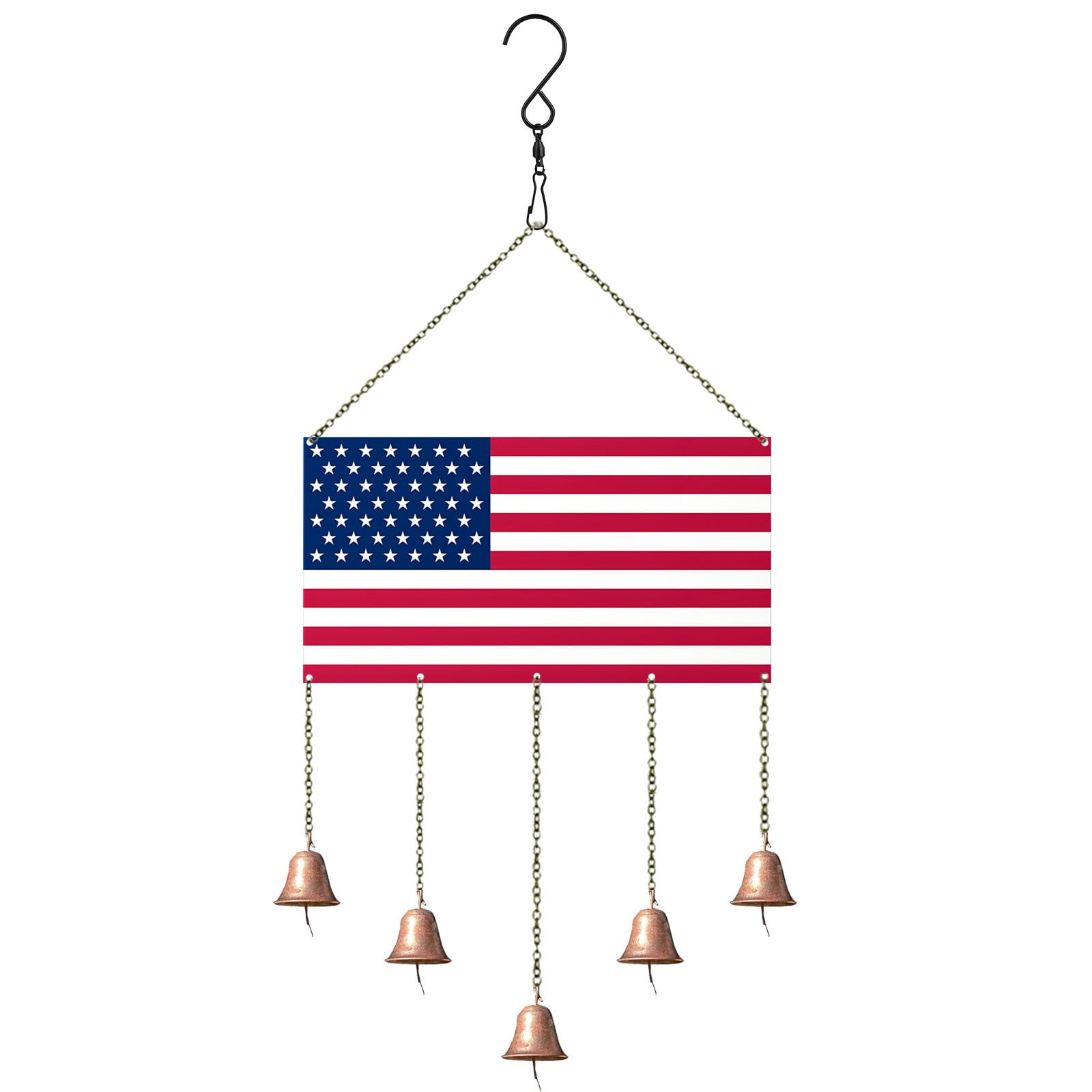 Zatoumnr American Independence Day Outdoor Wind Chimes Independence Day ...