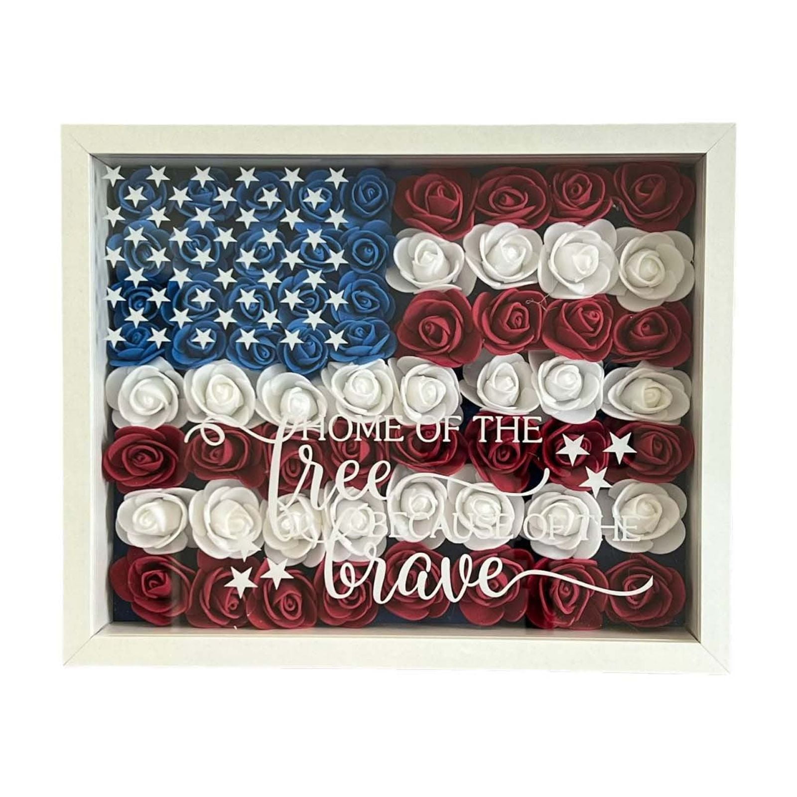 Zatoumnr Independence Day US Flag Frame Decoration Dwarf Elderly Photo ...