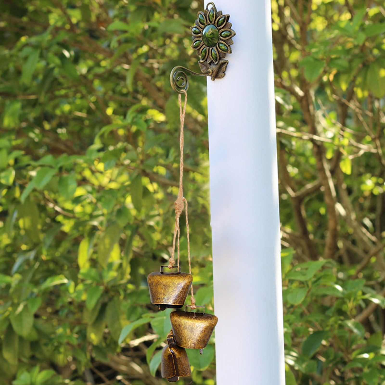 Zatoumnr Set of 3 Christmas Bell Brass Cow, Shabby Style Rustic Metal ...