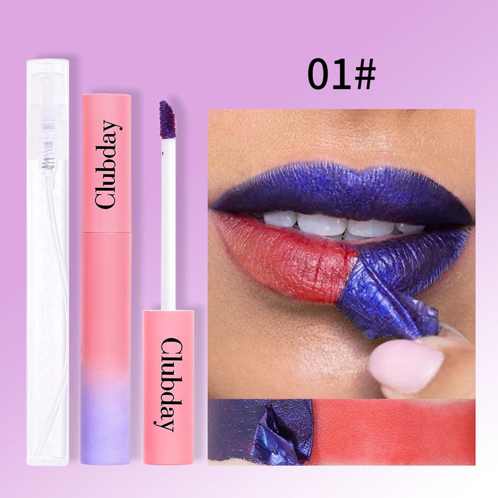 Zatoumnr Tear Pull Lip Glaze Matte Mist Finish With A Base Color ...