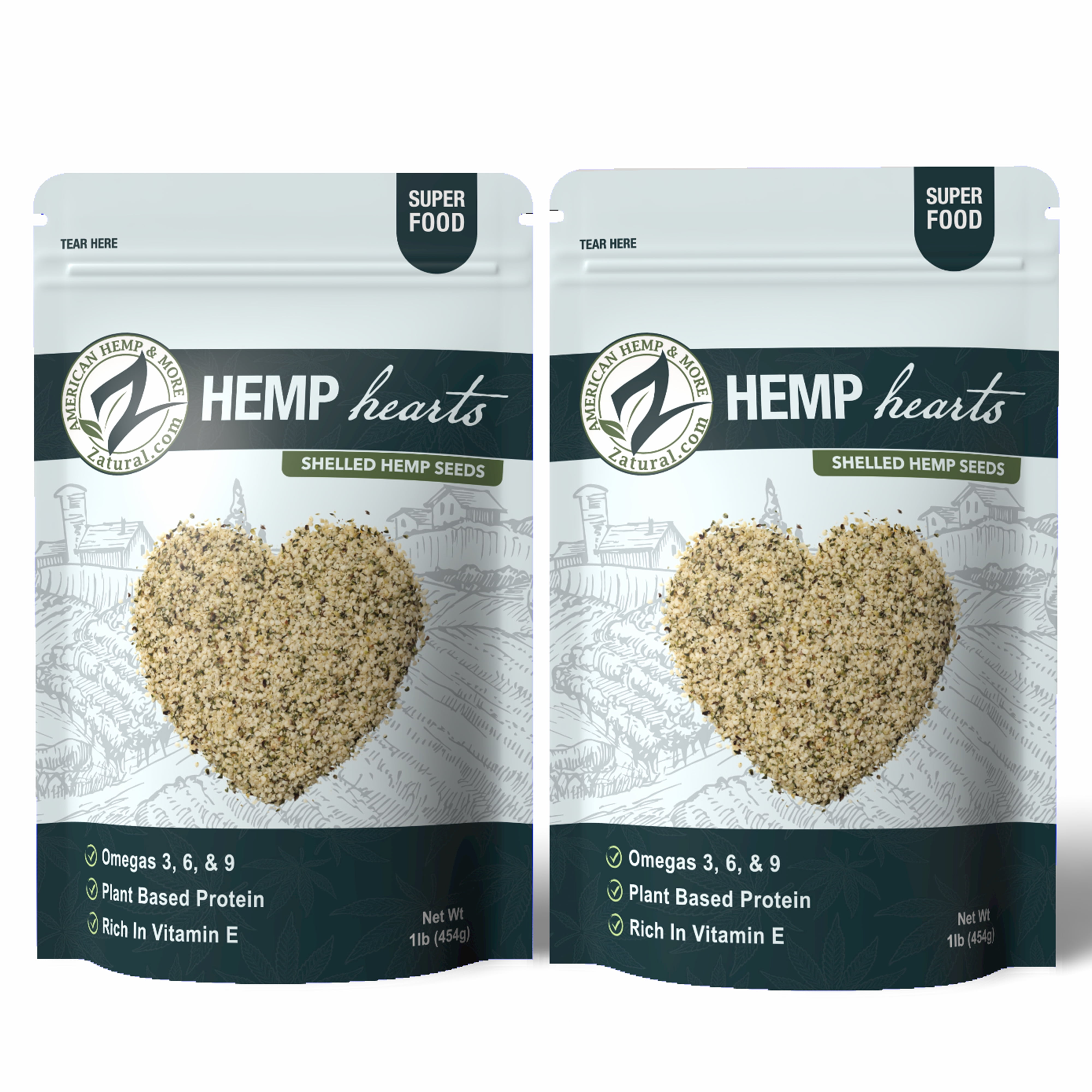 Zatural Organically Grown Hemp Hearts Pure Hulled Hemp Seeds Raw Plant ...