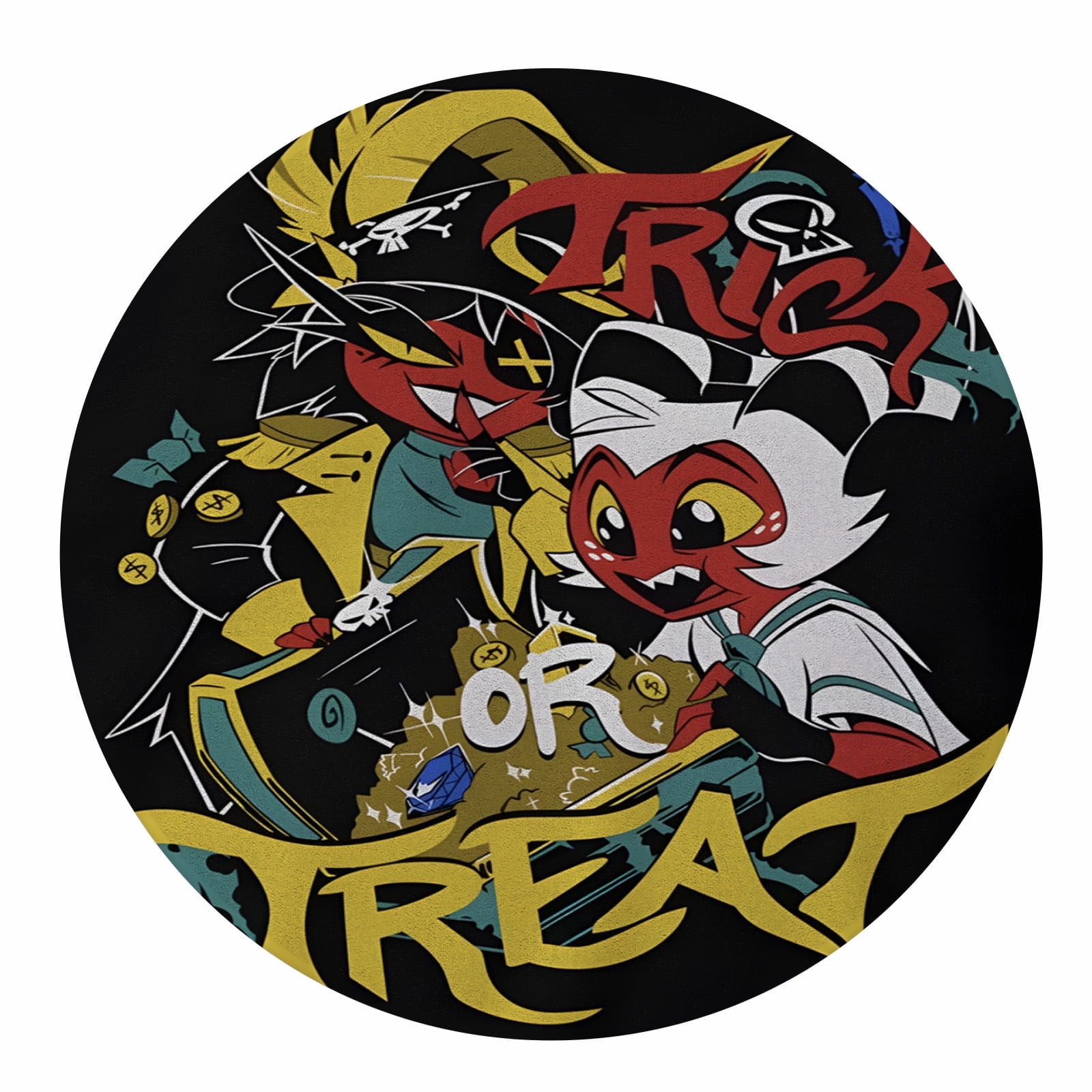 ZauQeuly Helluva boss Carpet Floor Rug Room Decor Carpet Cute Cartoon ...