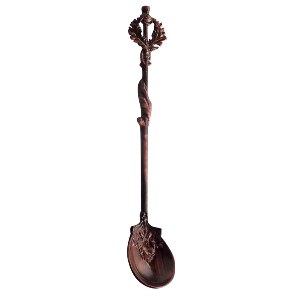 Zauma 1X Spoon,Tableware,Luxury Vintage Royal Palace Carved Tea Coffee ...