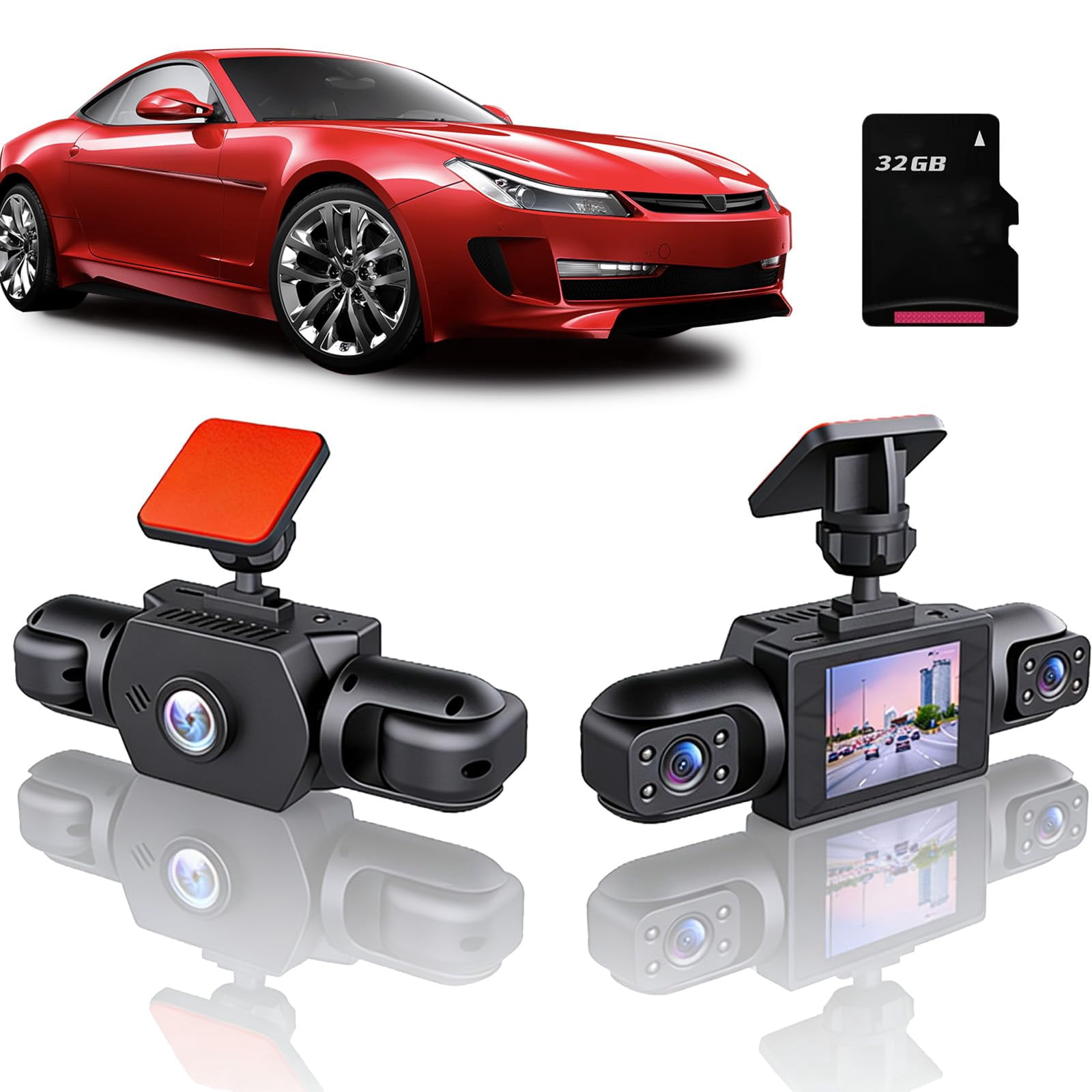 Zavior Wireless Dash Cam, Four-Record Monitoring Driving Recorder, Full ...