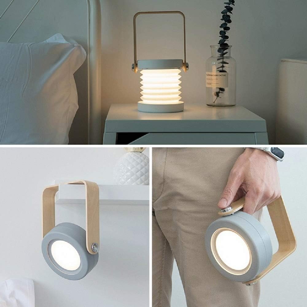 Zawou Rechargeable Foldable Table Lamp,Usb Retractable Led Nightlight ...