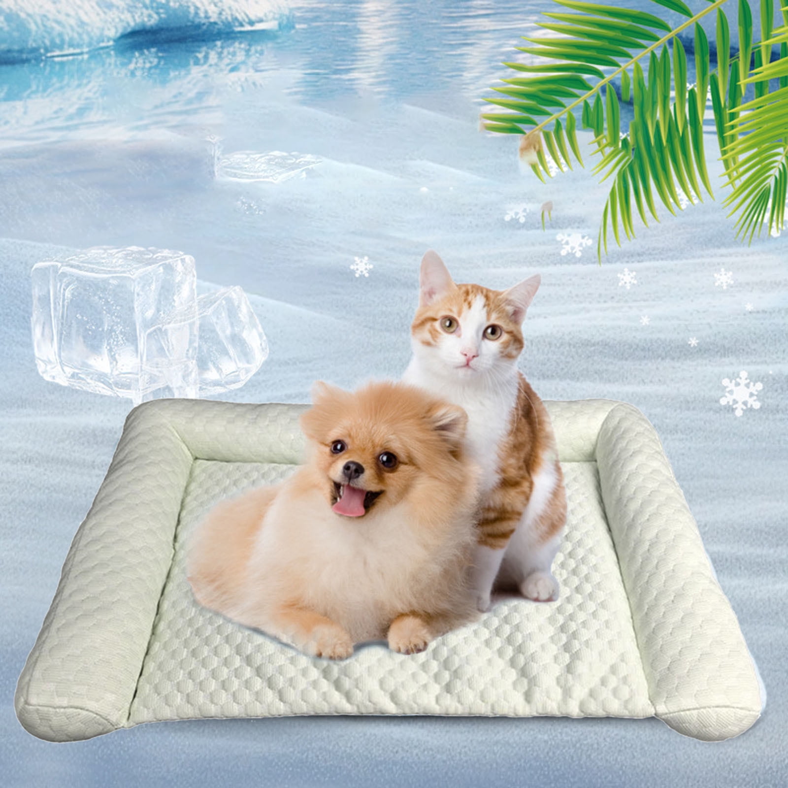 Zawus Pet Ice Mat Cooling Mat, 2025 New Pet Cooling Mat Summer Ice Silk ...