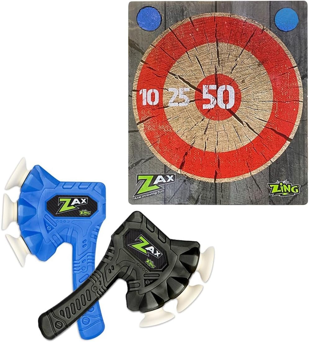 Zax - 2 Pack Foam Throwing Axe | an Axe That Sticks! | Includes Target ...