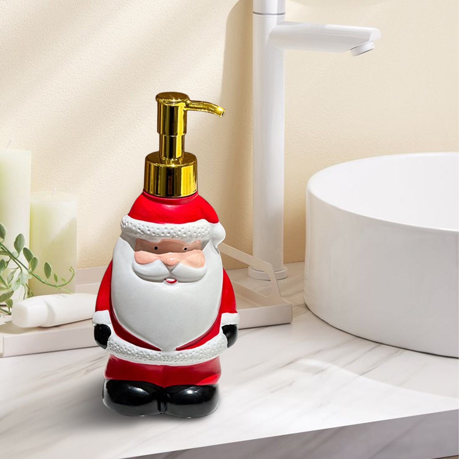 Zaxius Hand Soap Christmas Snowman Soap Dispenser Winter Soap ...