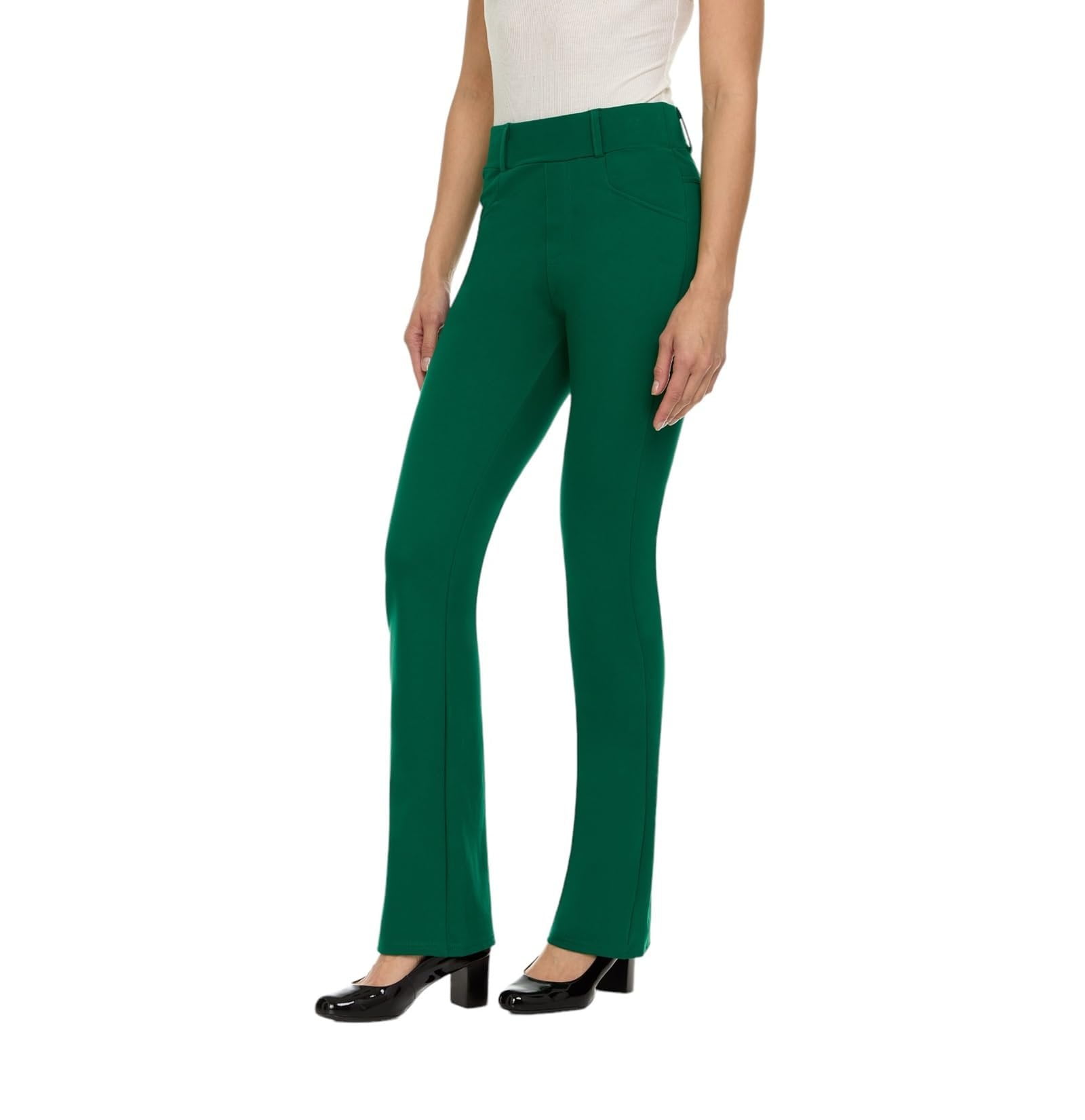 ZayWay Women's Stretch Bootcut Dress Pants with Pockets - Wear to Work ...