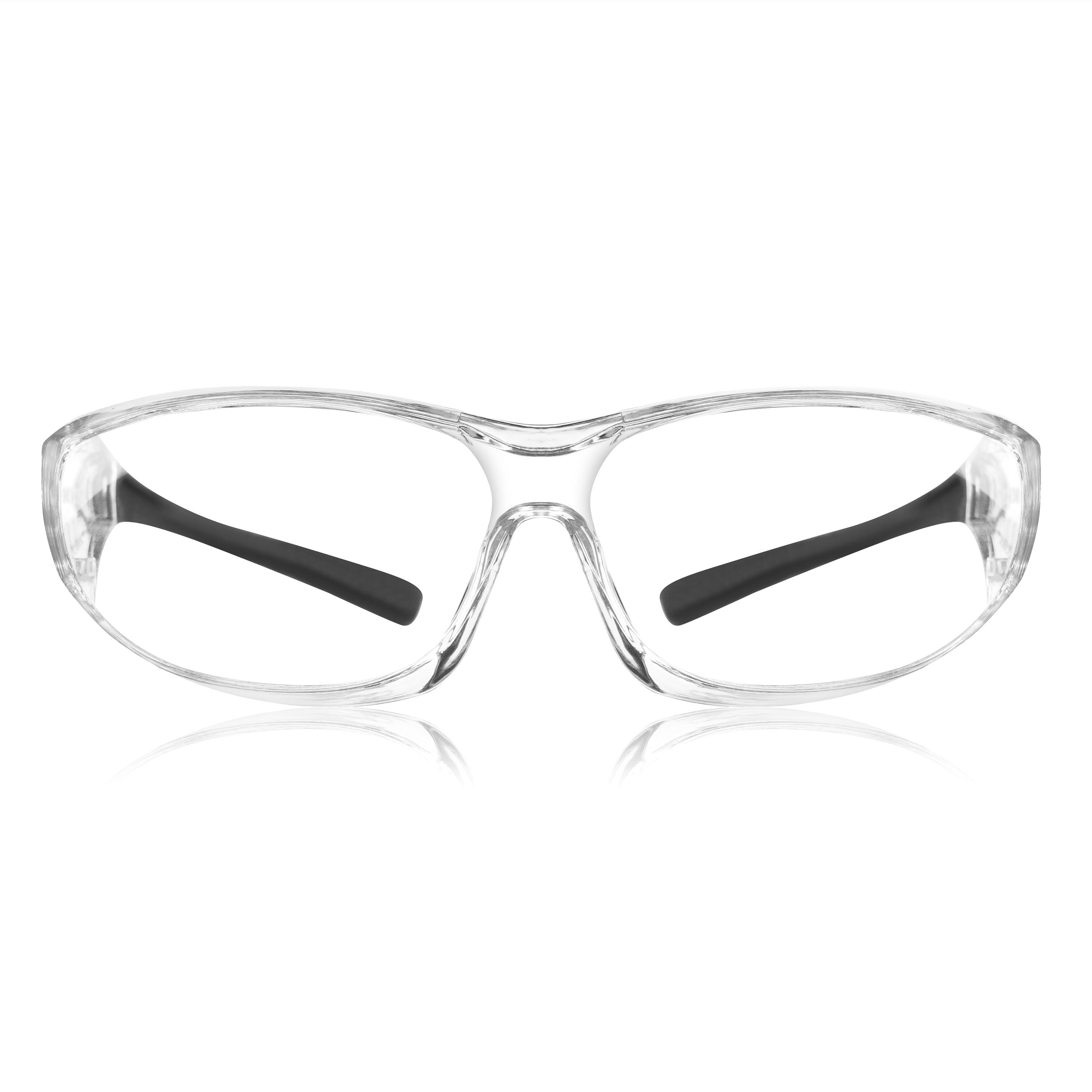 PrimeX Anti-Fog Over Glass Safety Glasses, Clear Polycarbonate Lens and ...