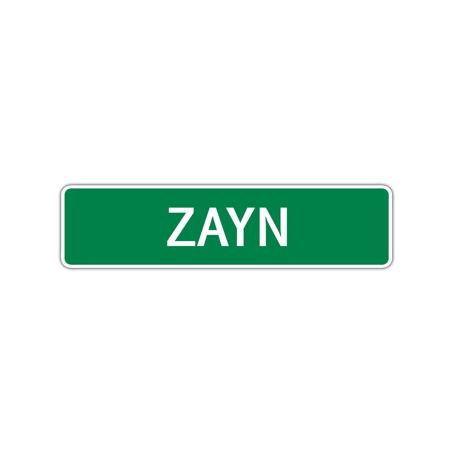 Zayn Boys Children Name Wall Plaque Decoration Letter Printed Label ...