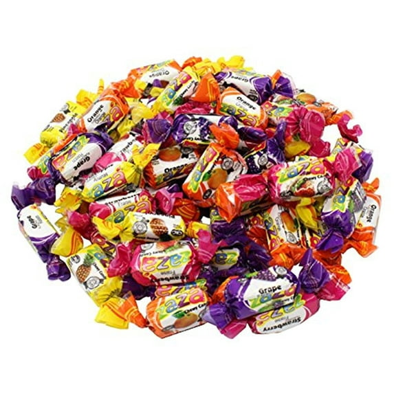 Zaza Assorted Bulk Chewy Candy, Colorful Flavorful Fruity Individually ...