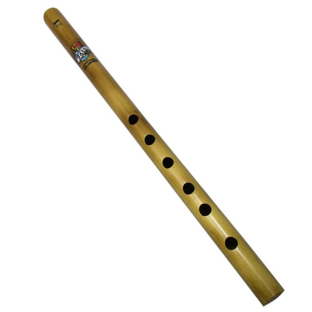 Zaza Percussion- 6 Finger holes - Polished Bamboo Flute state D# - 15 ...