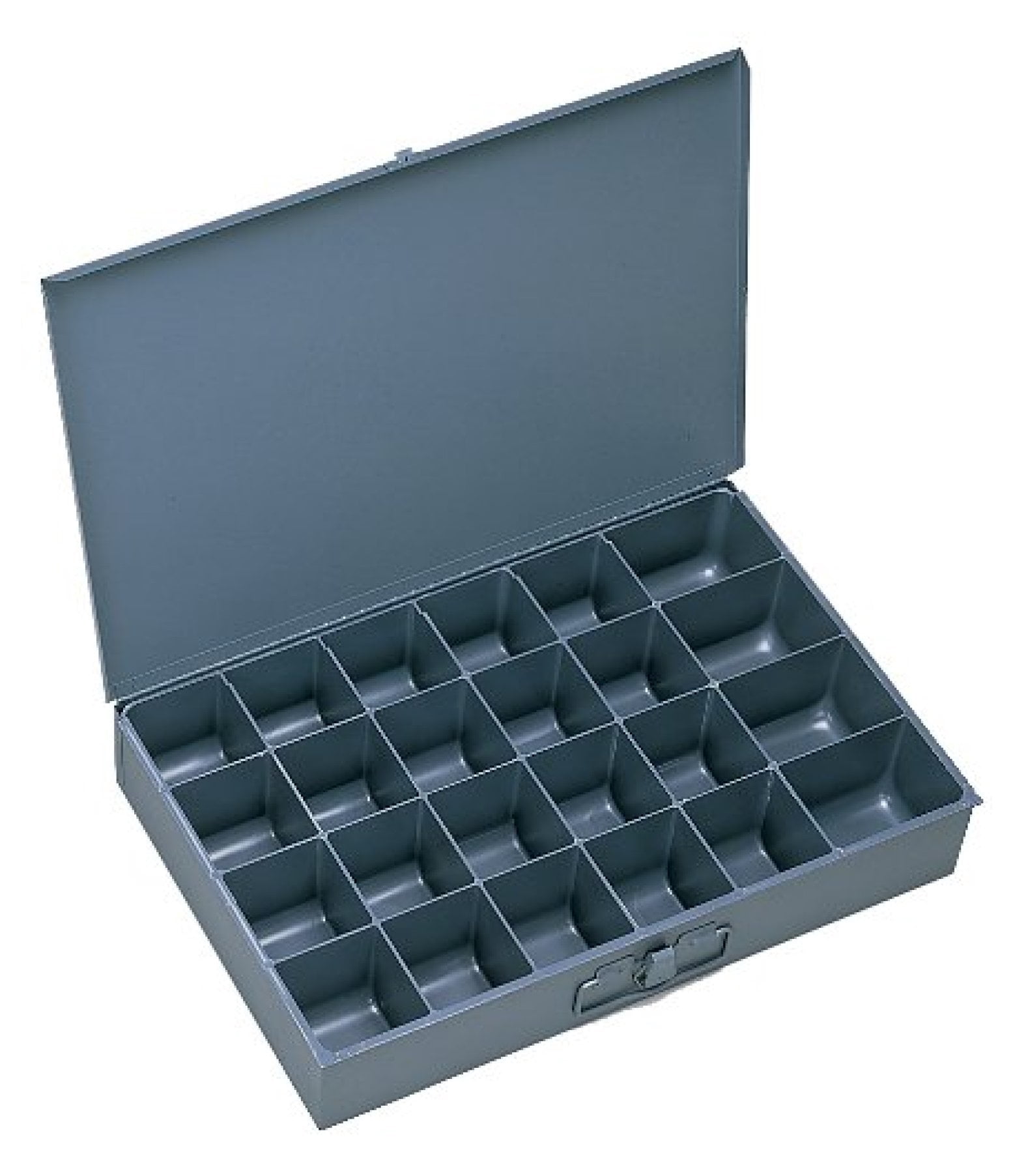 Zazesaby 202-95 Gray Cold Rolled Steel Small Box, 13-3/8" Width x 2 ...