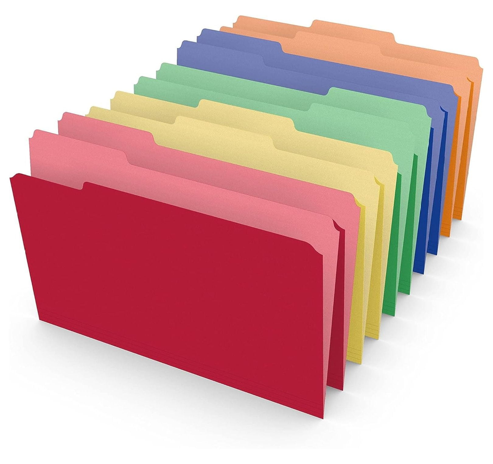 Zazesaby Heavyweight Colored File Folders, 3 Tab, Legal, 50/Box ...