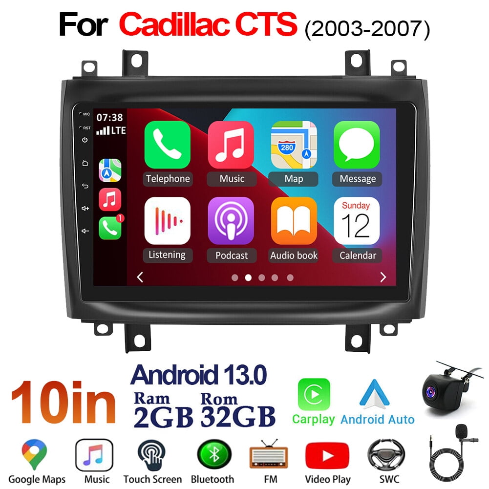 Zcargel 10.1”Touch Screen Car Radio Stereo For 2003-2007 Cadillac CTS ...