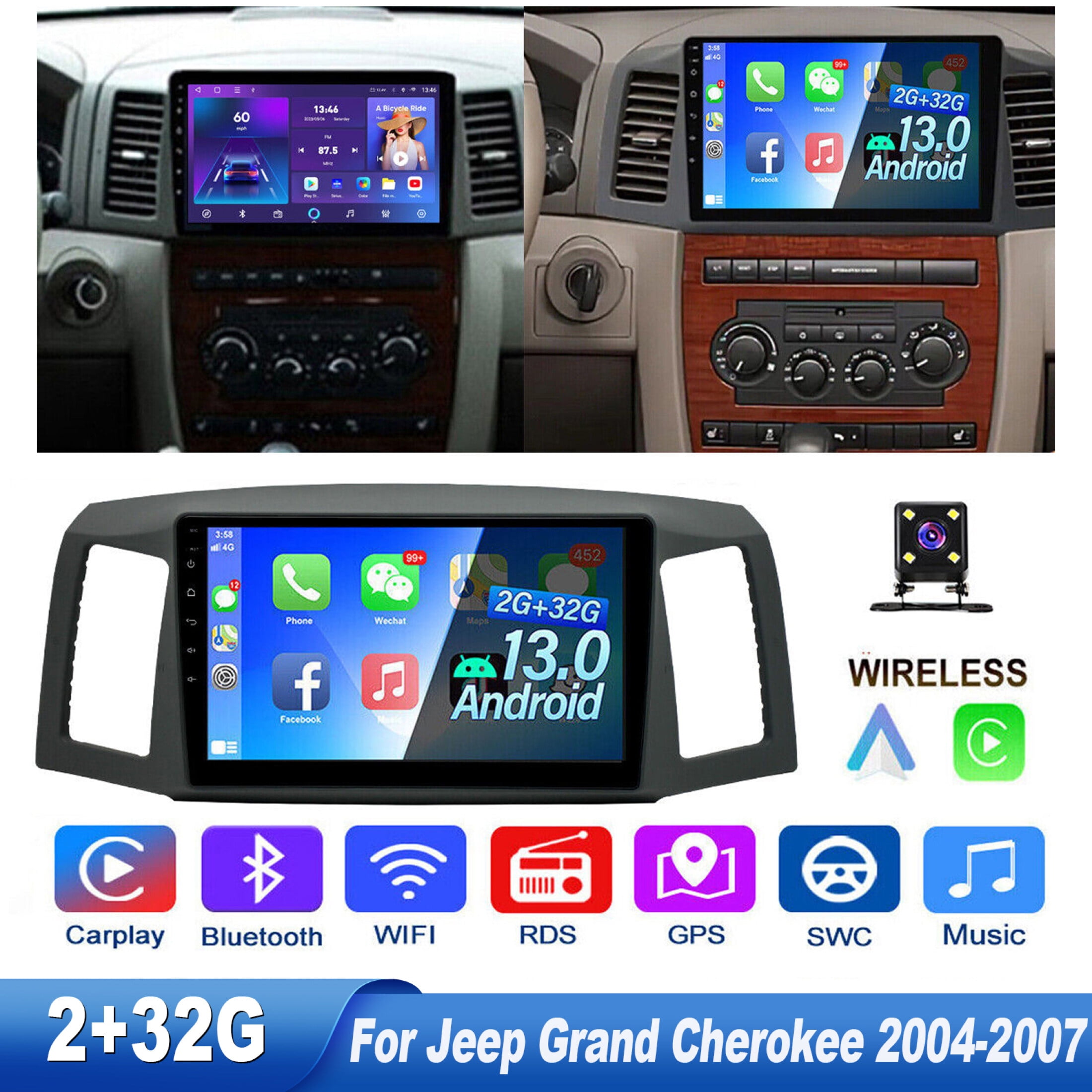 Zcargel 10" Car Radio Stereo for 2004 2005 2006 2007 Jeep Grand ...