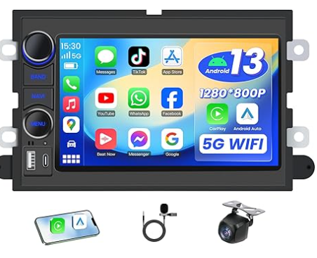 Zcargel 4+64G Car Radio for Ford F150 2004-2008 with CarPlay Android ...