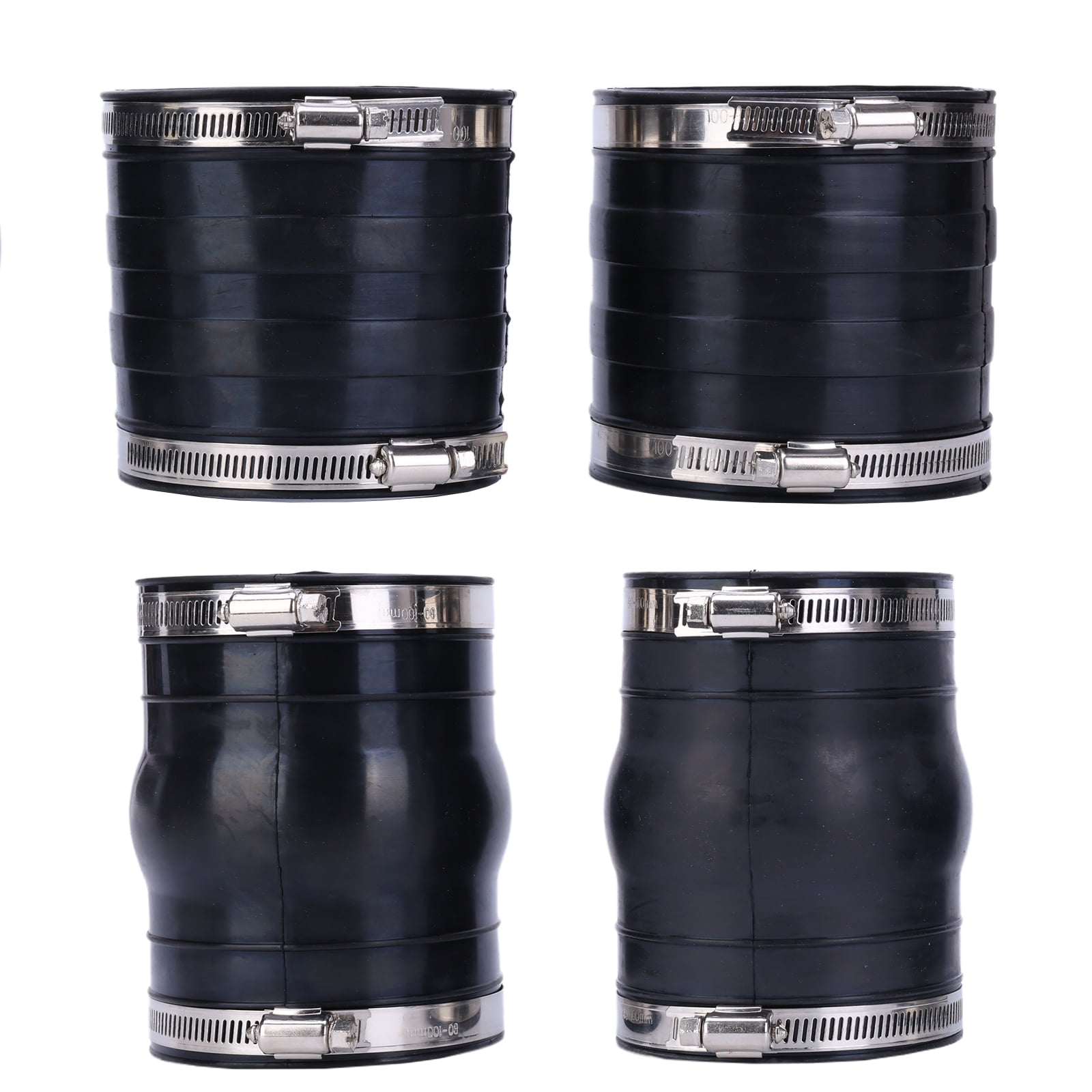 Zcargel 4Pcs Upper + Lower Rubber Coupler Exhaust Hose Bellows with ...