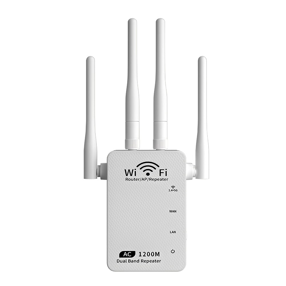 Zcargel 5G Dual Band WiFi Signal Extender 1200Mbps High-Speed Wireless ...