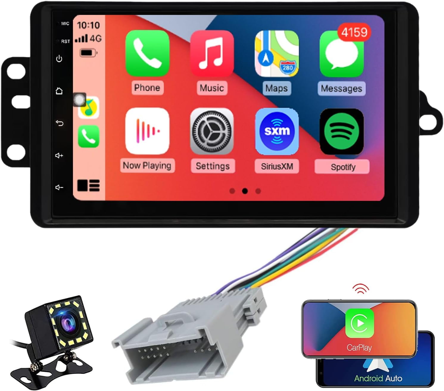 Zcargel 7" Android 14 Car Stereo Radio with Touch Screen, Double Din ...