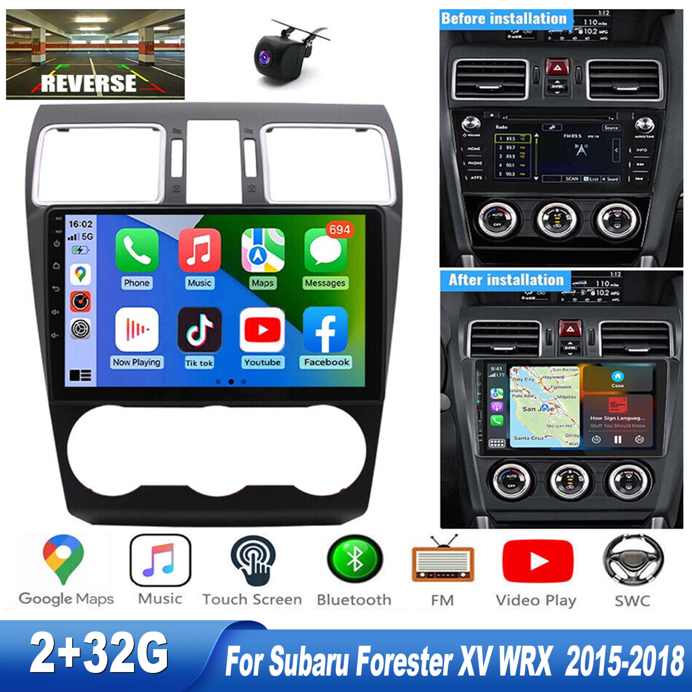 "Zcargel 9"" Carplay Stereo for 15-18 Subaru Forester WRX, Harmon ...
