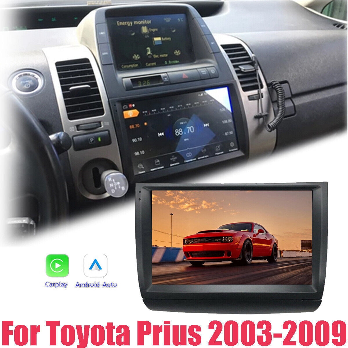 Zcargel Android 12.0 for Toyota Prius 2003-2009 Car Radio Stereo 9 ...