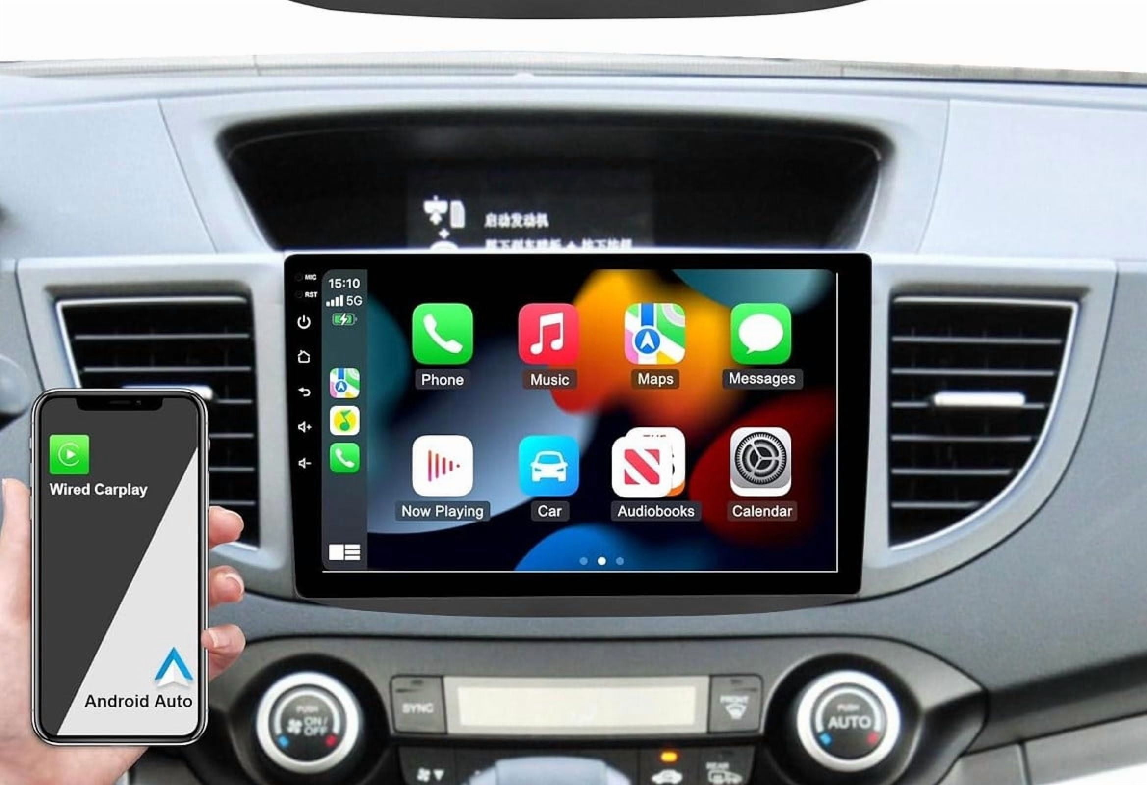 Zcargel Android 13 10.1in Double Din Car Stereo with Wireless CarPlay ...