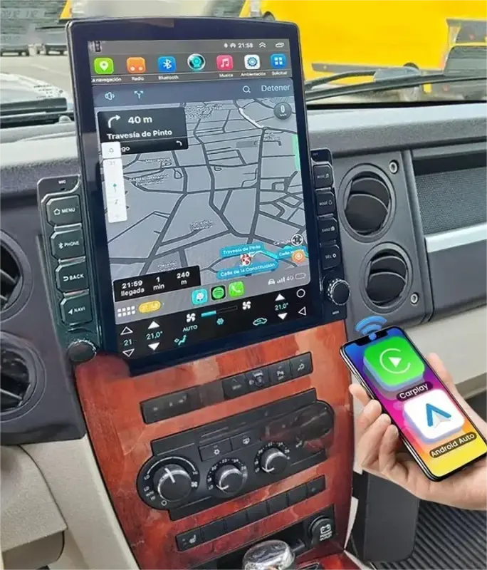 Zcargel Android 13 9.7in Car Stereo for Jeep Commander 2006 2007 HD ...