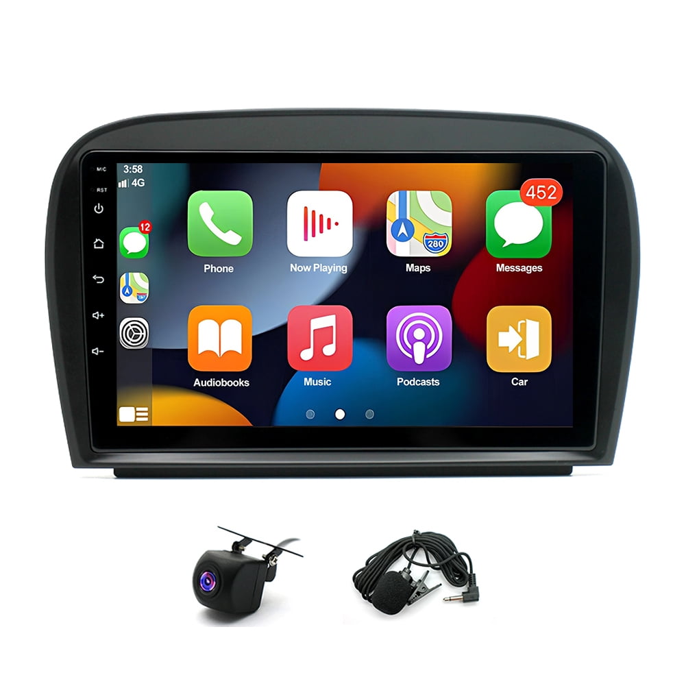 Zcargel Car Stereo 9in 4GB+64GB Android 15 GPS with Carplay Android ...