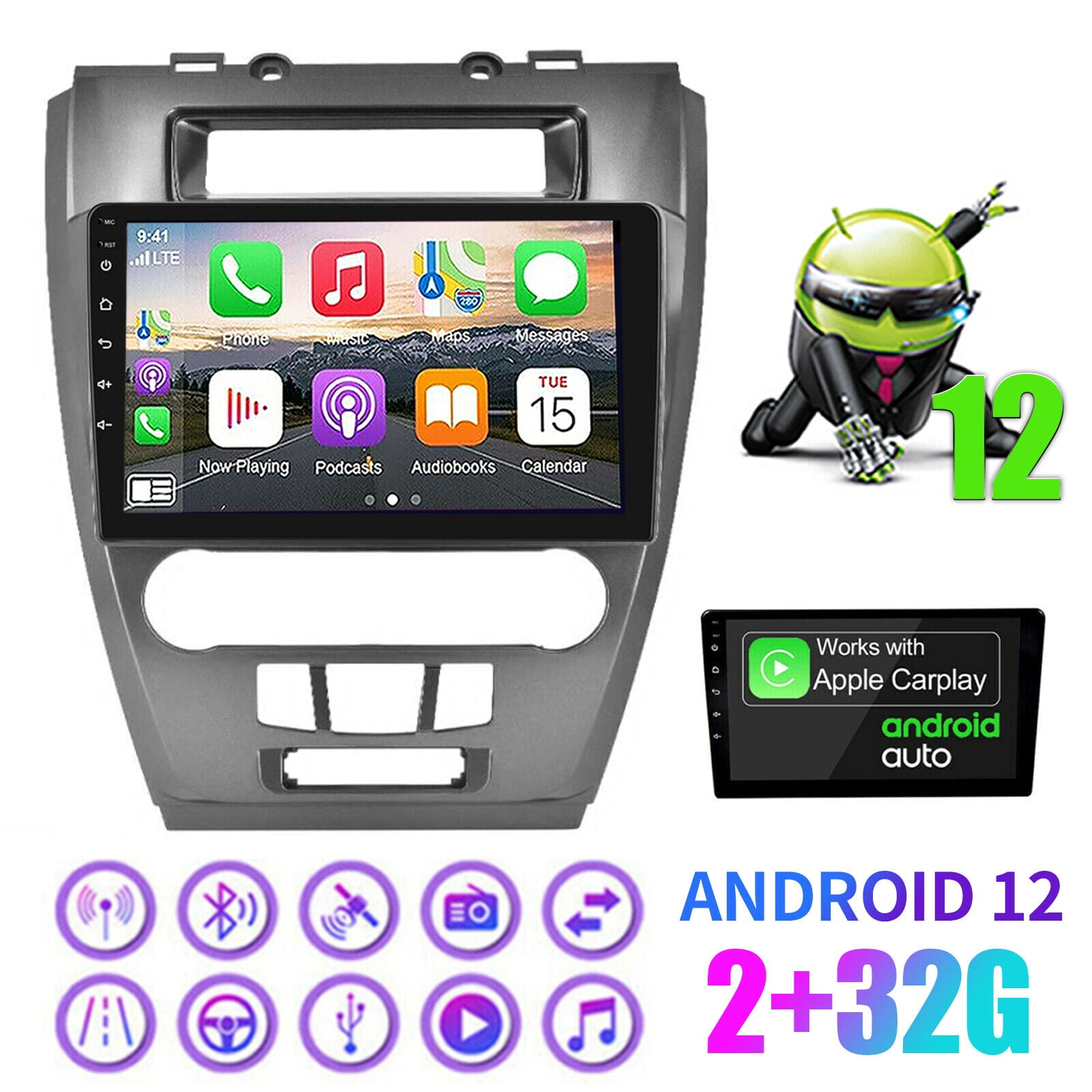 Zcargel 2010-2012 Ford Fusion Car Stereo, Android 12, 10.1'' Touch ...