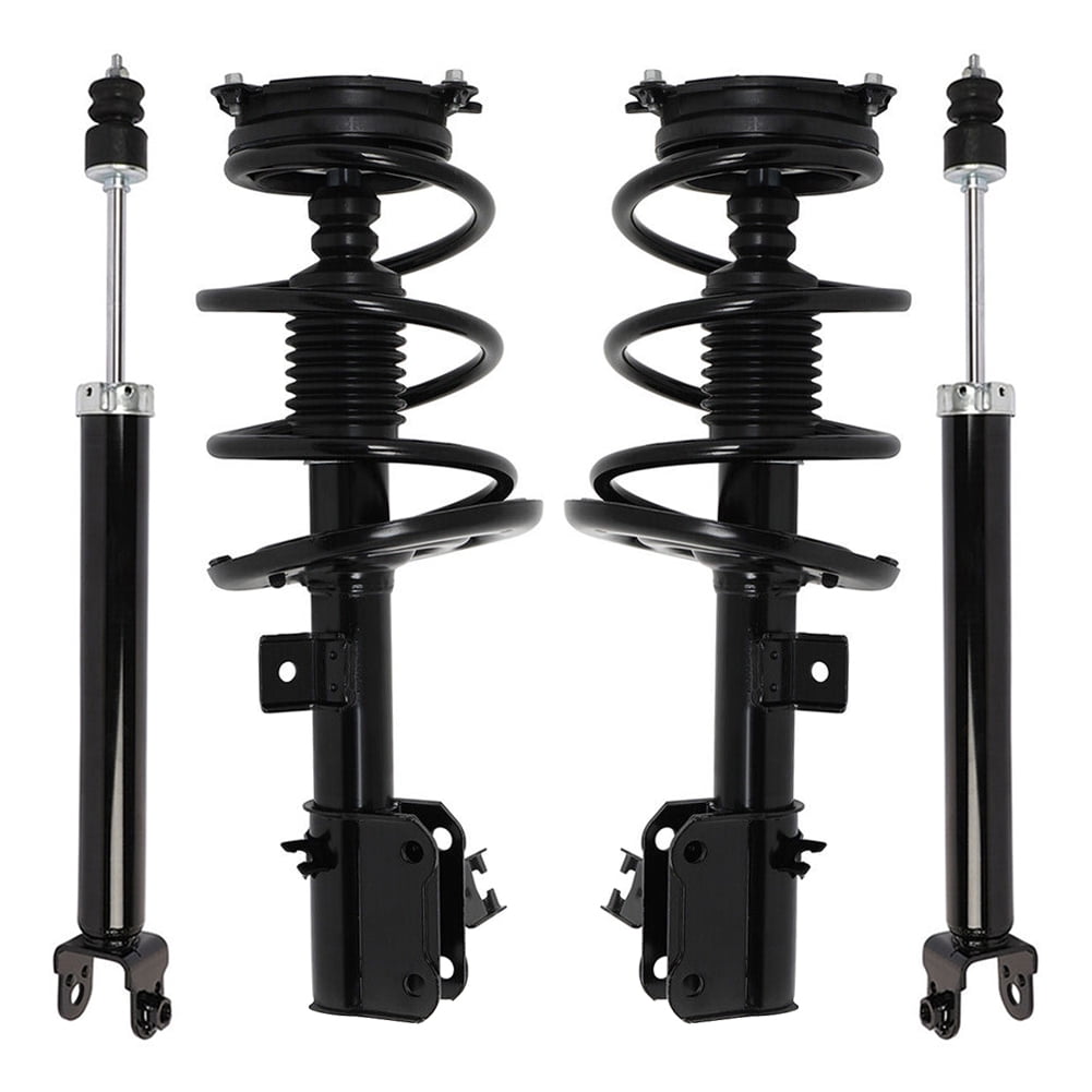 Zcargel Front Pair Complete Quick Struts with Coil Springs + Rear Shock ...