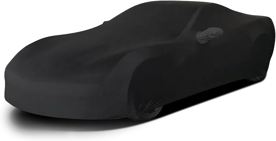 Zcargel Indoor Car Cover Elastic Stretch Car Cover with Rearview Mirror ...