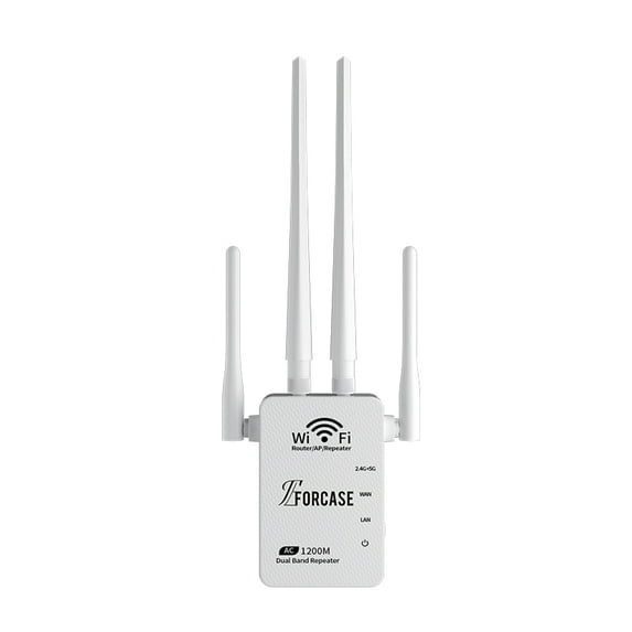 Zcargel WiFi Extender Signal Booster,1200Mbps Dual Band Internet ...