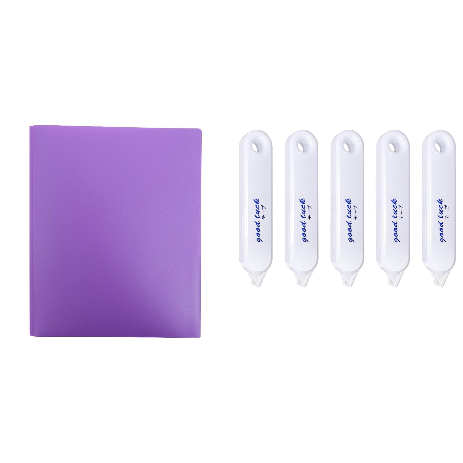 Zclylin Plastic Prong Folders With Pockets Plastic Folder With Brads ...