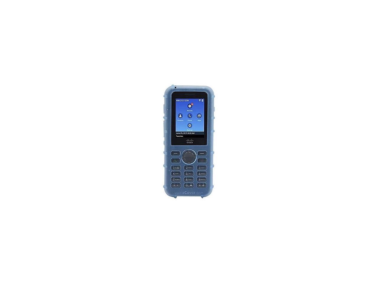 Zcover CI821HJL Silicone Case W/Metal Clip Blue Dock-In-Case Cisco 8821 ...