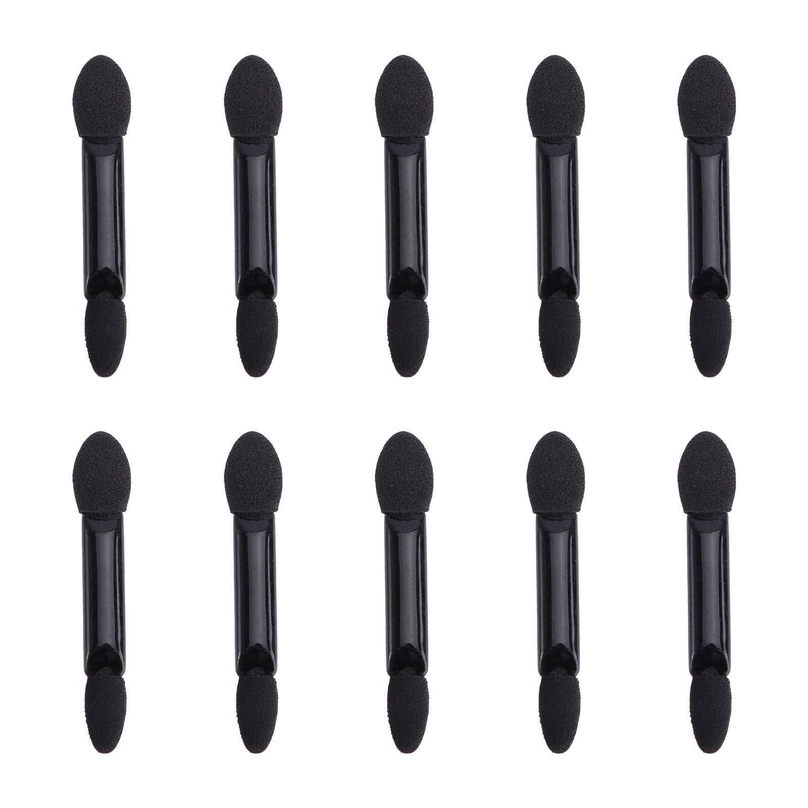 Zcyifa 10pc Dual Sided Eyeshadow Applicators for Home Salon (Black ...