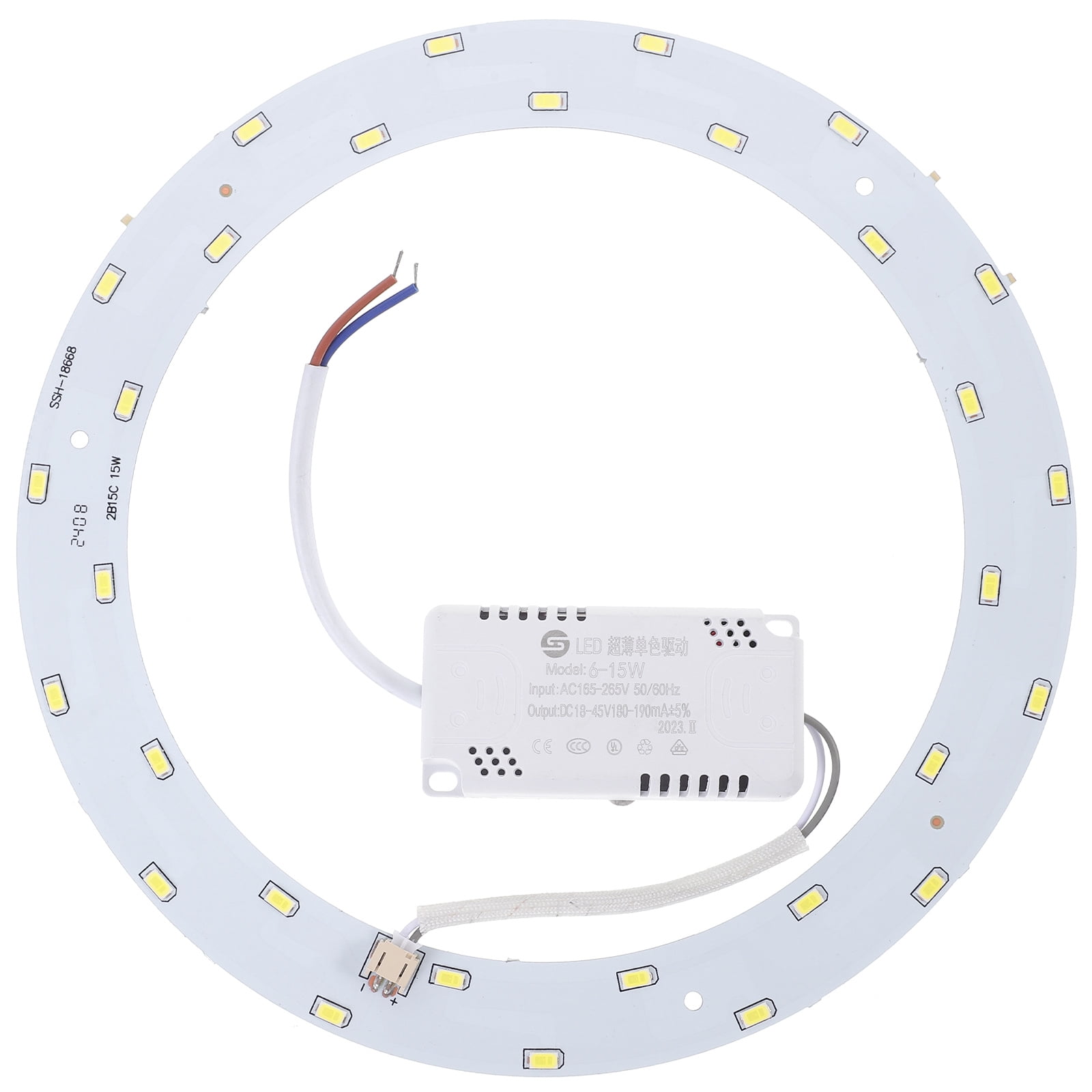 Zcyifa 15W 220V-240V SMD 5730 30-LED Magnetic Circular LED Panel Bar ...